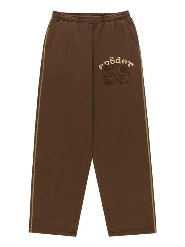 SP5DER 55 University Wide Leg Sweatpant - Brown