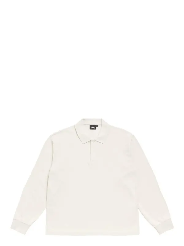 StÜssy Classic Pique Long-sleeve Polo 'bone - Cream