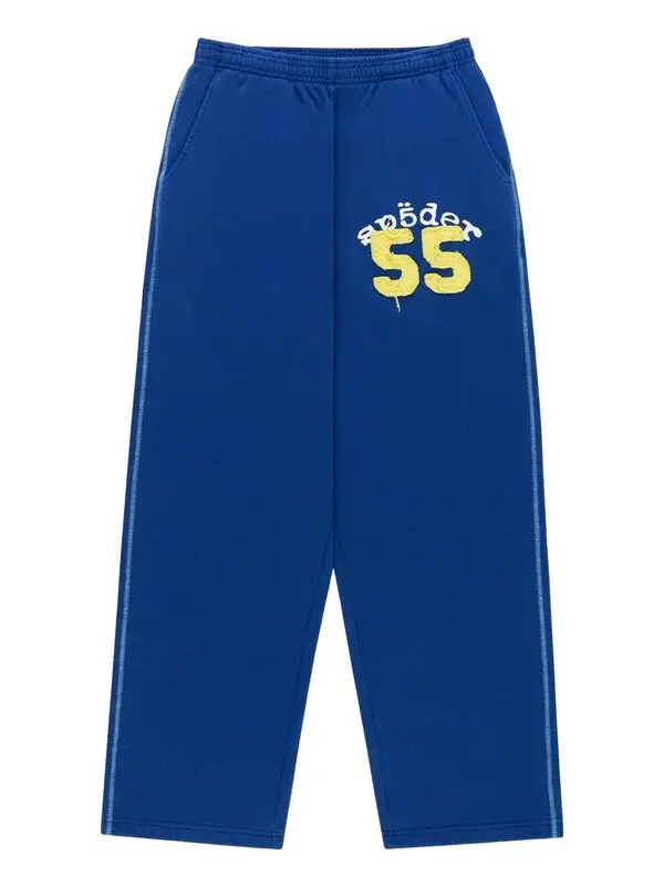 SP5DER 55 University Wide Leg Sweatpant - Blue