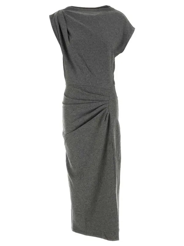 Isabel Marant Étoile Ruched Midi Dress - Grey