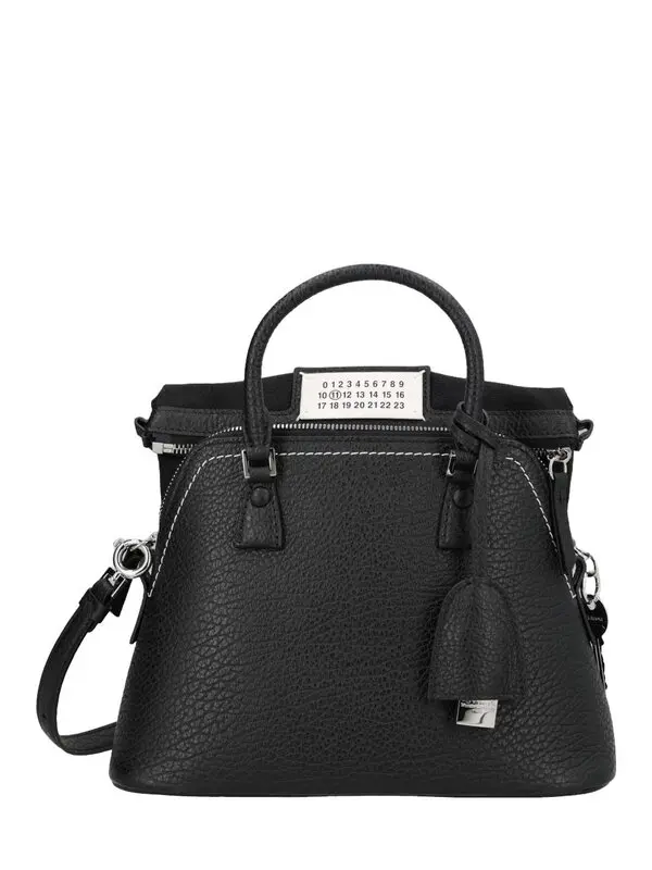 MAISON MARGIELA Cow Leather Shoulder Bag - Black