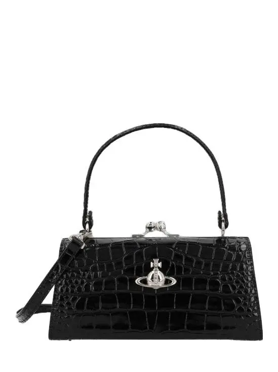 VIVIENNE WESTWOOD Statement Mini Handbag With Signature Hardware - Black