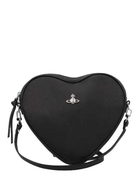 VIVIENNE WESTWOOD Heart Crossbody Bag - Black