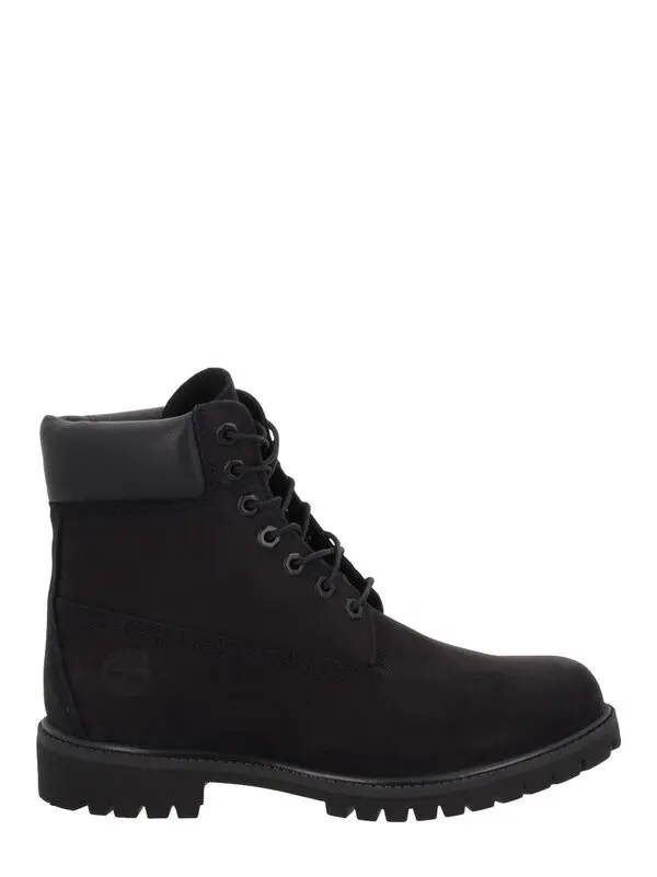 Timberland 3.5 Cm Heel 100% Leather Lace-up Boots - Black