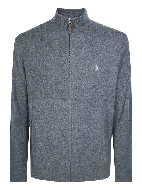 Polo Ralph Lauren Long Sleeve Full-zip Fleece Polo - Marrone