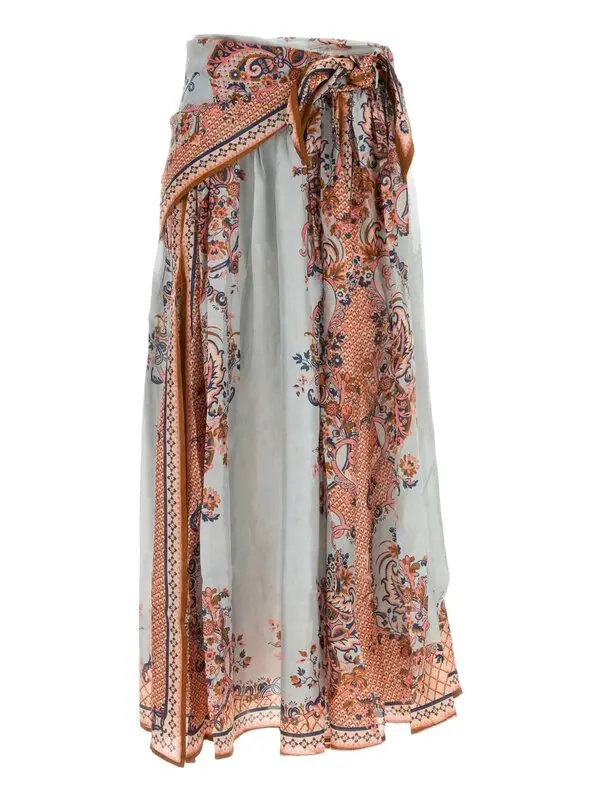 Zimmermann Silk Aster Maxi Skirt - Printed