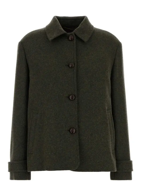 WEEKEND Diorama Wool Blend Jacket - Green