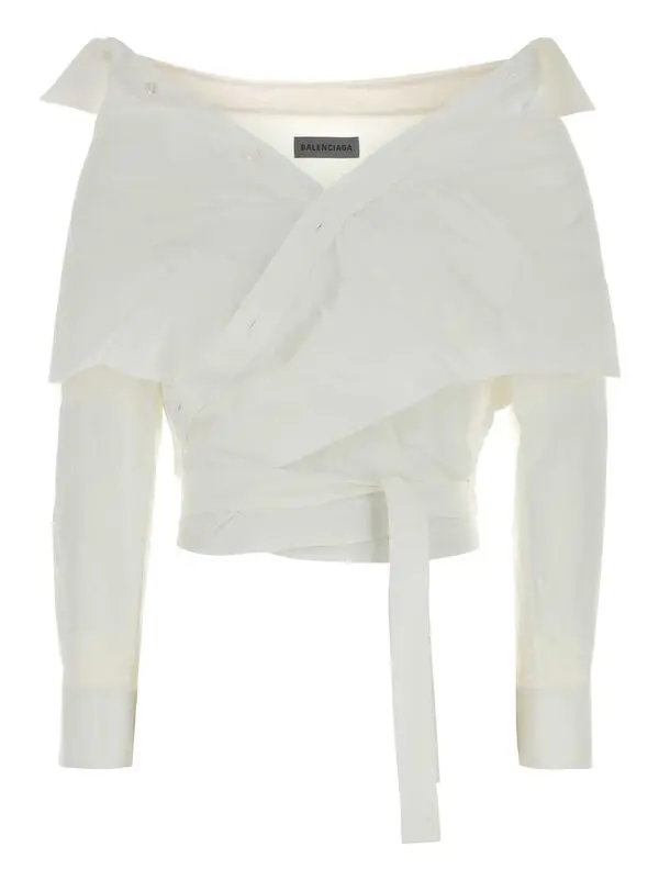 Balenciaga Poplin Shirt - White