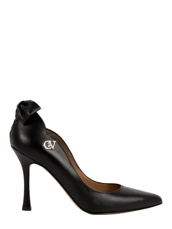 CAVALINHO Signature Cv Leather Pumps With Bow Detail - Black