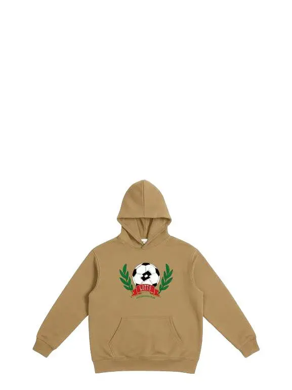 LOTTO Organic Cotton Pullover Hoodie - Tan