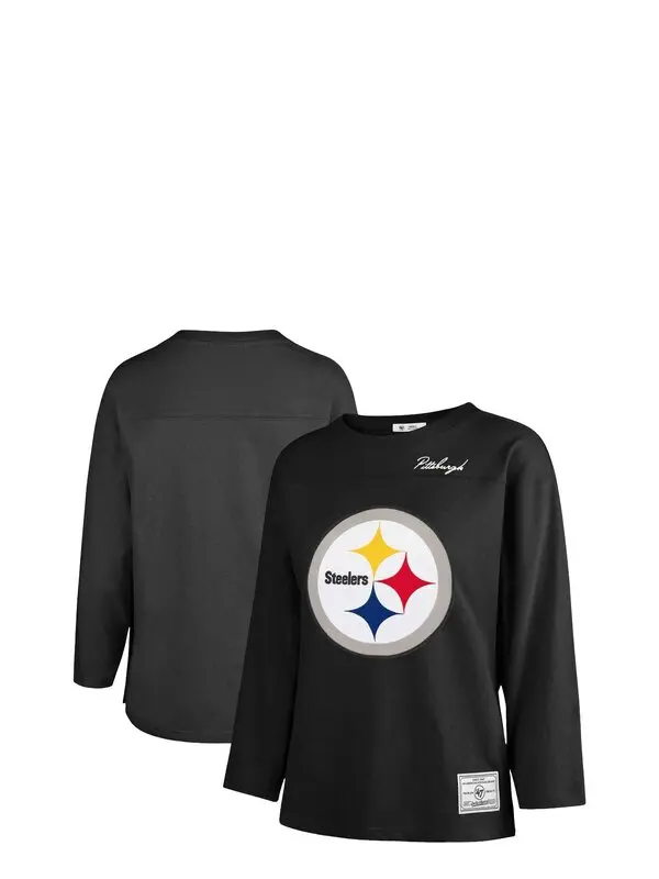 '47 47 Pittsburgh Steelers Game Nod Timeless Long Sleeve T-shirt - Black