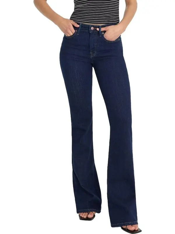 Good American Good Legs Flare Jeans - Indigo1153