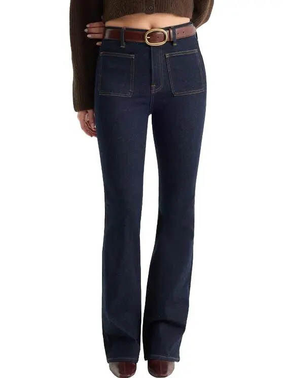 Good American Classic Bootcut Jeans - Denethicblue04