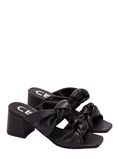 CLARA BARCELO Twist & Shout Mule - Black