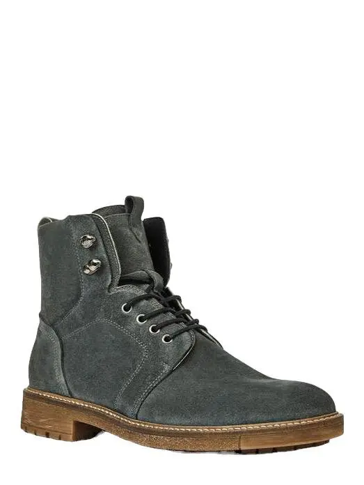 Aquatalia Rovello Water Repellent Lace-up Boots - Grey Suede