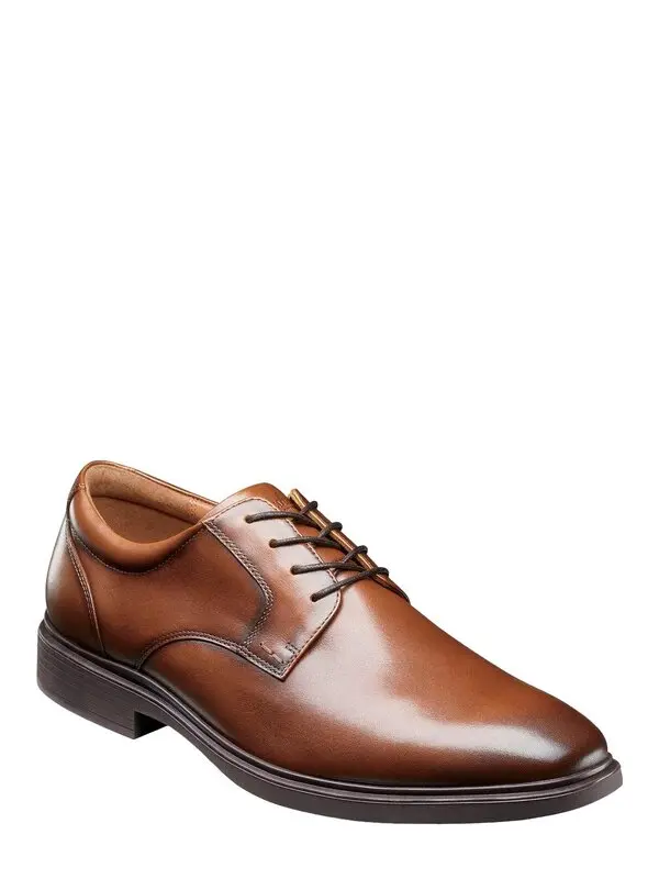 Florsheim Forecast Ii Waterproof Plain Toe Oxford - Cognac