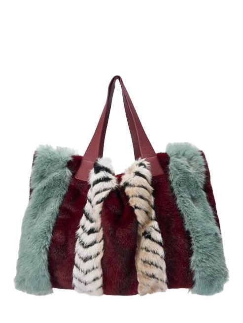 AZALEA WANG Confidante Faux Fur Handbag - Multi