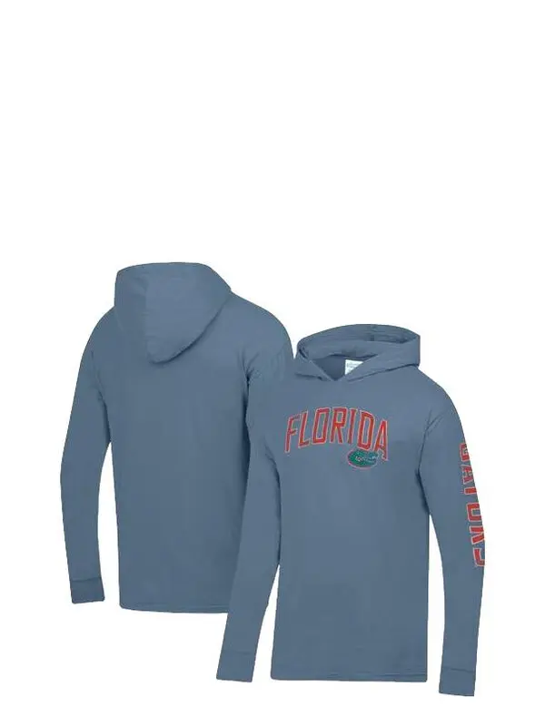 COMFORTWASH Florida Gators Long Sleeve Hooded T-shirt - Blue