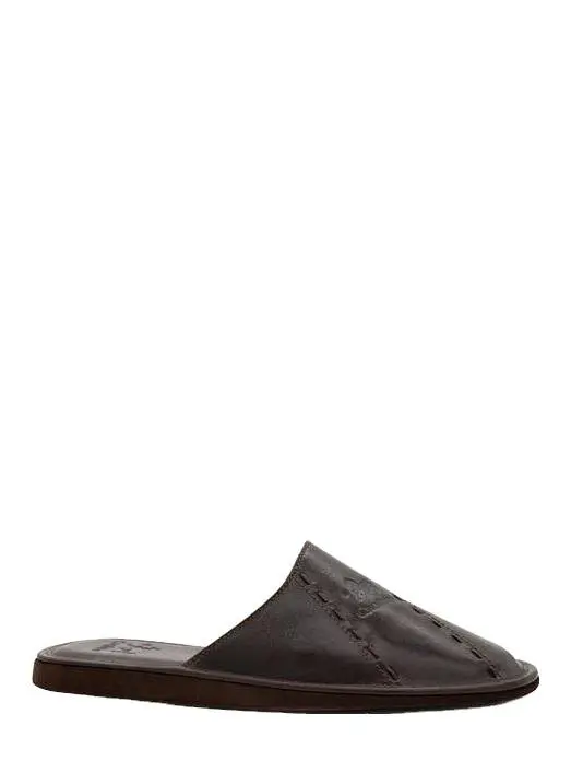 Cavalinho Gentleman Leather House Slippers - Brown