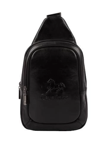 CAVALINHO Leather Sling Bag - Black