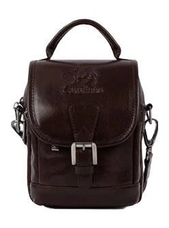 CAVALINHO Gentleman Leather Traveler Crossbody Bag - Brown