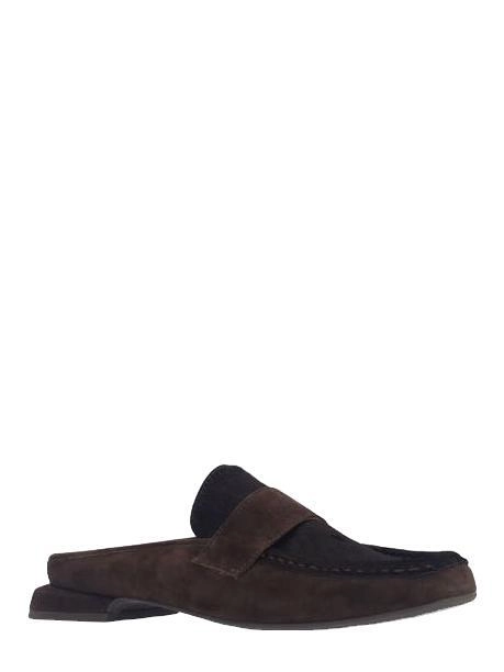 L'AMOUR DES PIEDS Tynessa Flat Mule - Chocolate