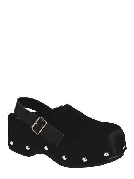 Tao Comme Des Garçons Studded Slingback Clogs - Black