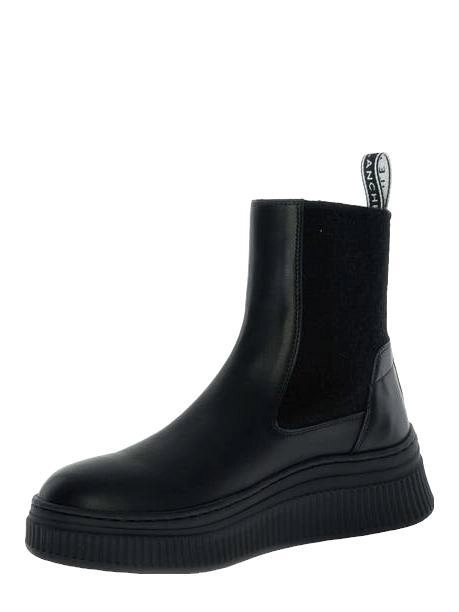 VOILE BLANCHE Flaurence" Bootie - Black