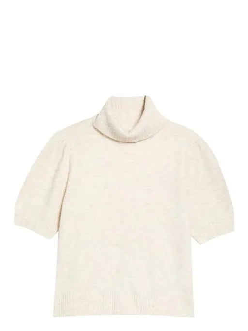 CECE DUPRAZ Turtleneck Short Sleeve Sweater - Malted