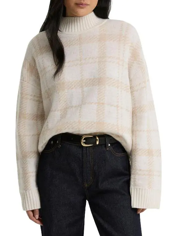 Barbour Delilah Knitted Mock Neck Sweater - Cloud Multi