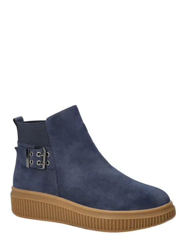 BELLA VITA Cassie Buckle Bootie - Navy
