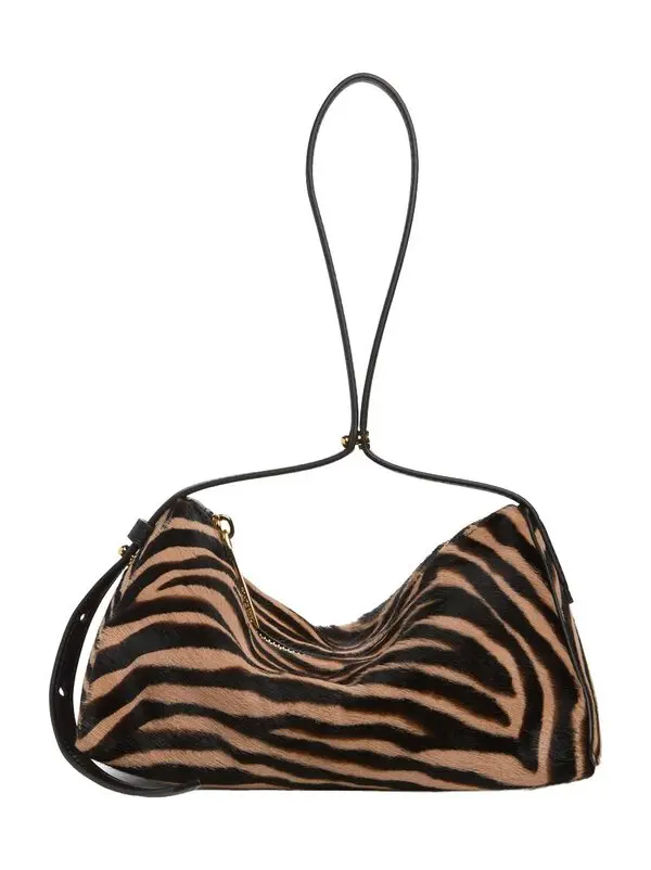 Veronica Beard Prism Genuine Calf Hair Shoulder Bag - Tan Multi
