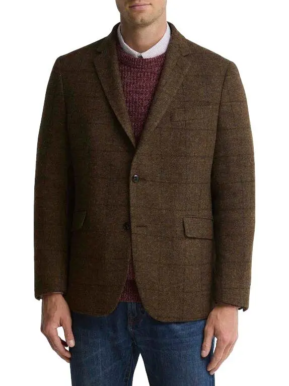 Barbour Gosforth Checked Wool Sport Coat - Brown
