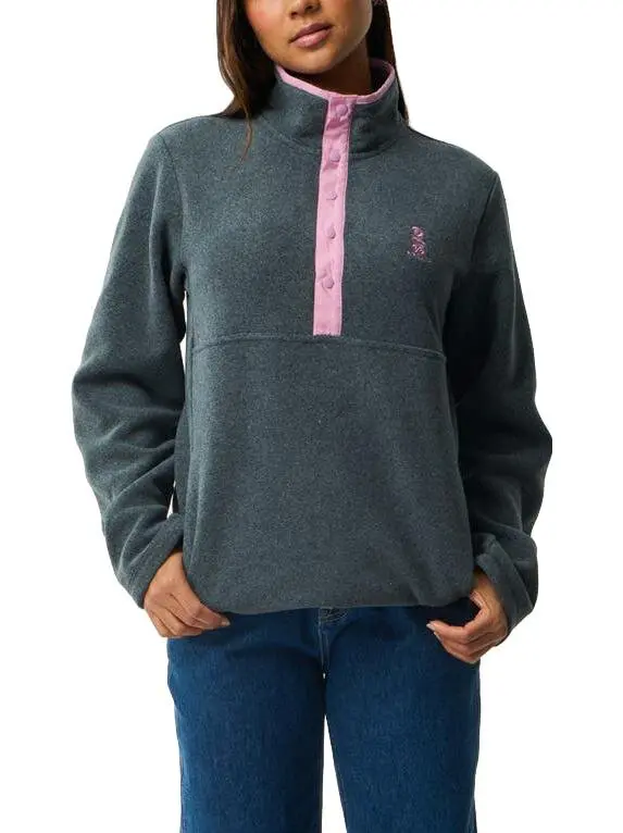 Rip Curl S-series Polartec Fleece Pullover - Charcoal Marle
