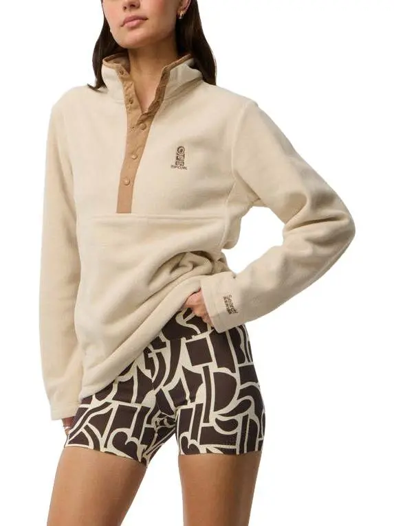 Rip Curl S-series Polartec Fleece Pullover - Oatmeal Marle