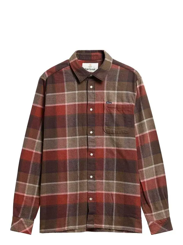 Barbour Copswell Relaxed Checked Cotton Shirt - Beech