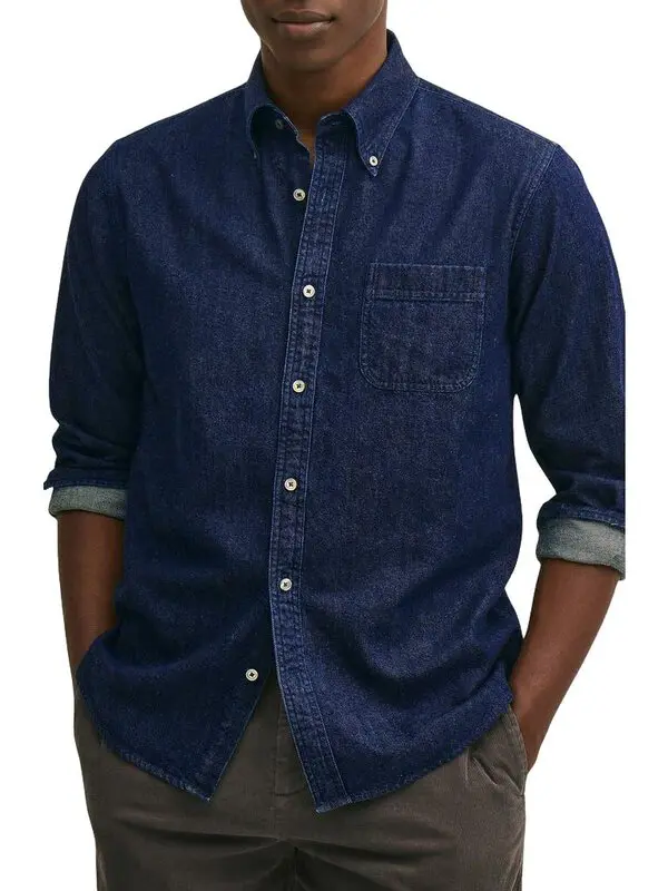 Brooks Brothers Denim Button-down Shirt - Darkwash