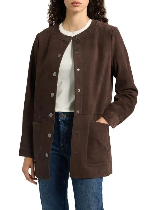 Kobi Halperin Linda Leather Coat - Espresso