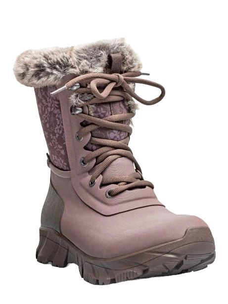 Bogs Arcata Ii Faux Fur Lined Waterproof Lace-up Boot - Rose Multi