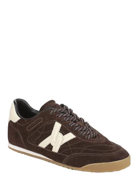 Veronica Beard Natalia Suede Lace-up Sneakers - Espresso Suede