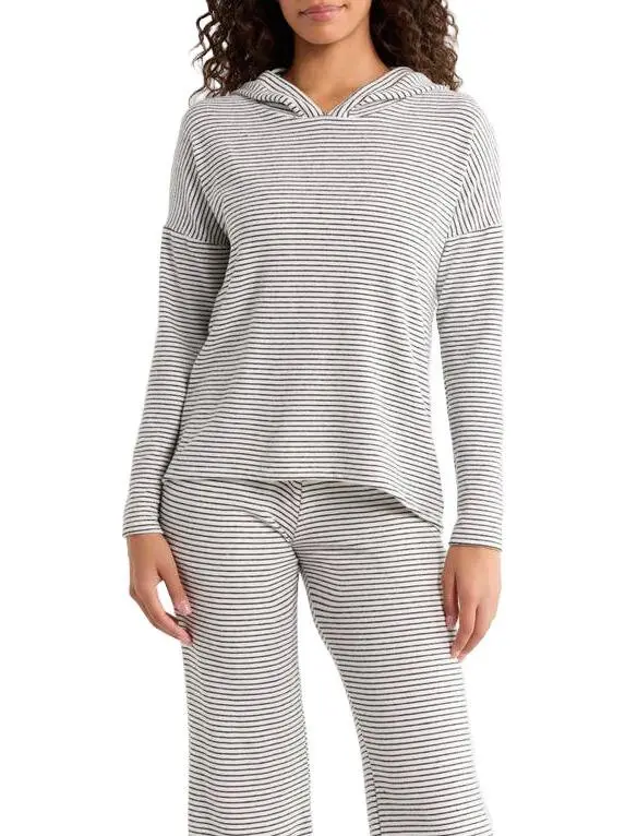 ASTROLOGIE CALIFORNIA Tiegan Stripe Hoodie - White/black