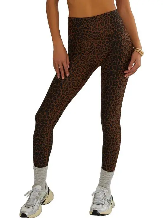 Beach Riot Piper High Waist Leopard Print Leggings - Caramel Leopard