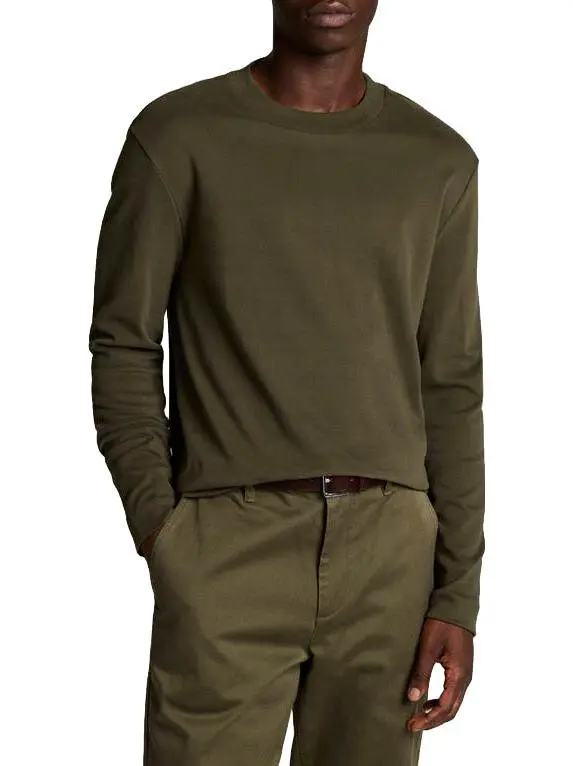 Vince Peached Face Jersey Long Sleeve T-shirt - Night Leaf