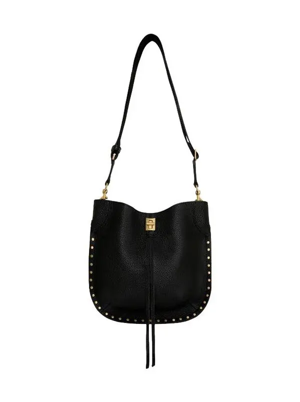 Rebecca Minkoff Darren Slim Leather Crossbody Bag - Black