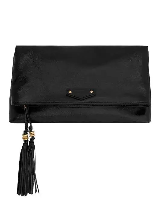Rebecca Minkoff Tessa Leather Convertible Clutch - Black