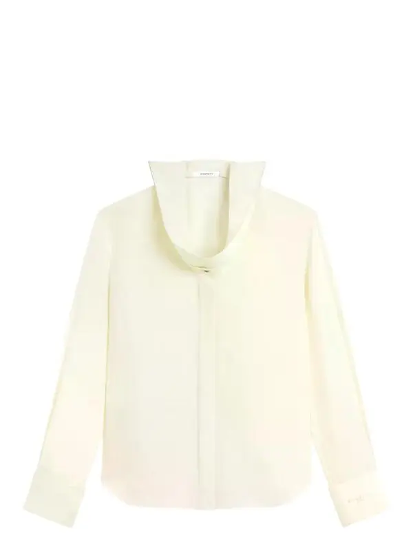Givenchy High-neck Long-sleeve Shirt - Neutrals