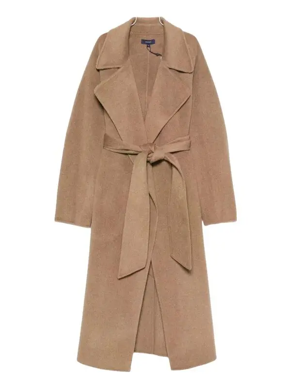 Soeur Harvard Belted Coat - Brown