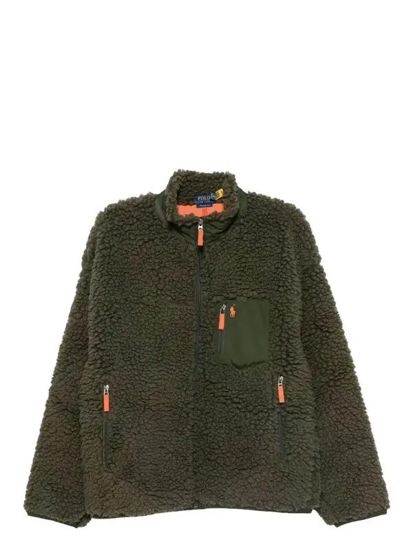 Polo Ralph Lauren Fleece Texture Zip-up Jacket - Green