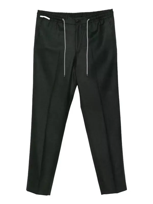 Corneliani Elasticated Drawstring Waistband Trousers - Green