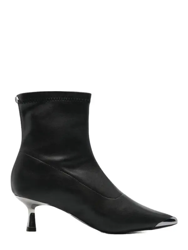 CULT Metal-toe Pointed-toe Ankle Boots - Black